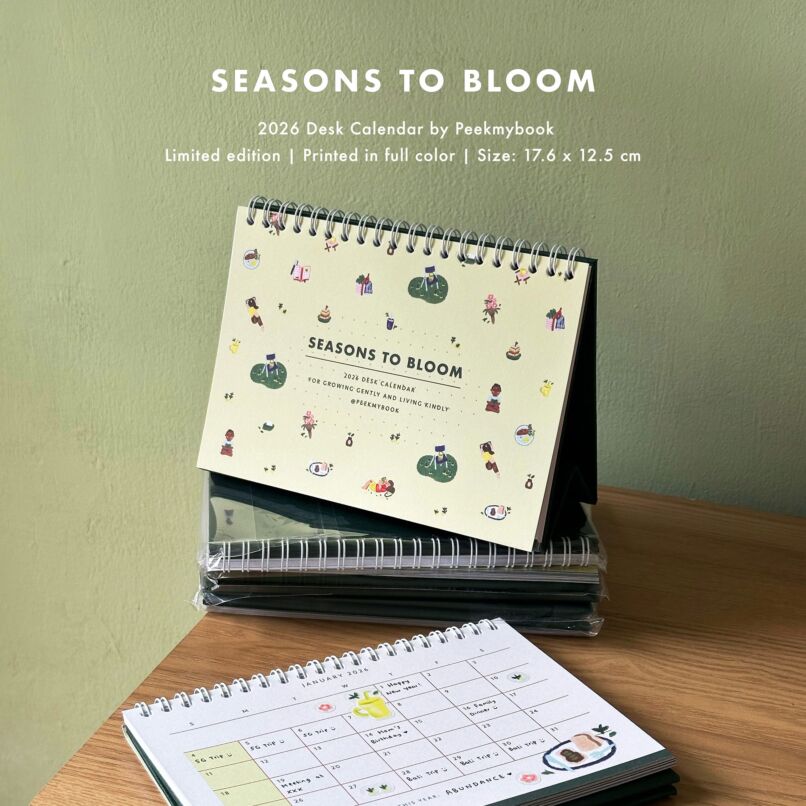easons to Bloom 2026 Desk Calendar – Planner | Peekmybook